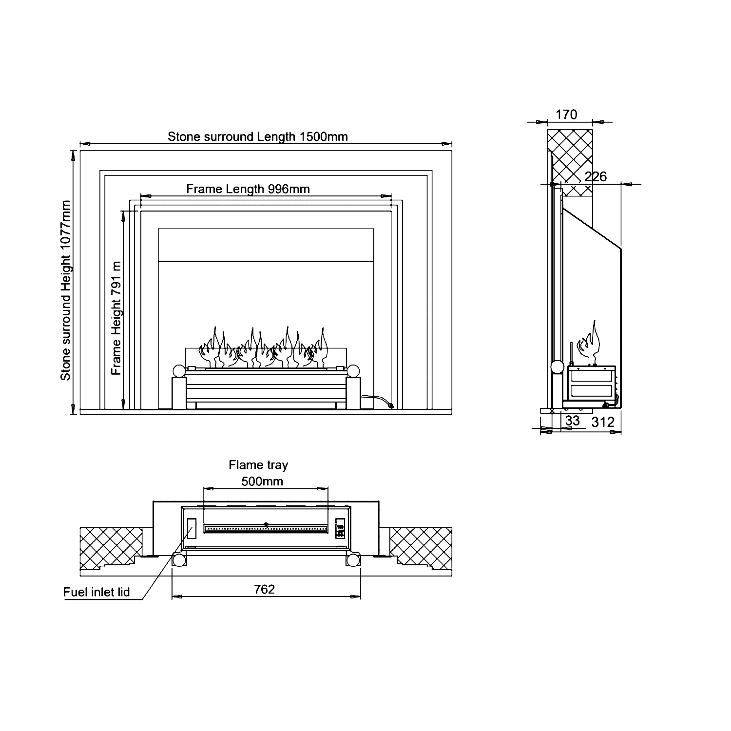 Decoflame Westminster | Bioethanol-fireplace.co.uk