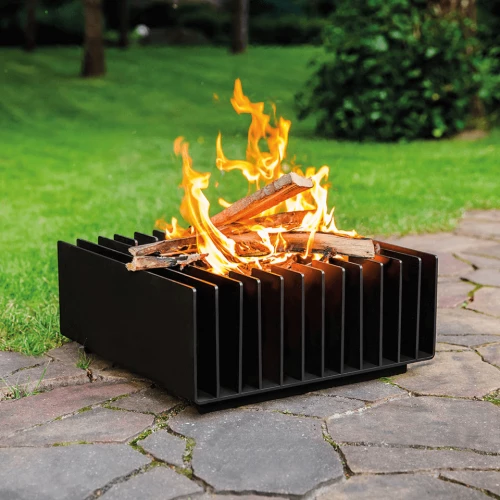 Egersund high quality fire pit in black steel