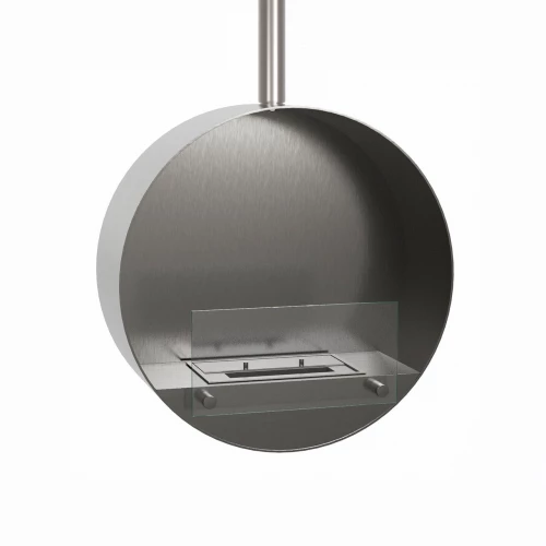Ottawa Steel 50 cm - Round Ceiling Mounted Bio Fireplace