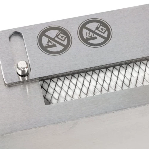 Slimline steel burner 100 cm for narrow walls