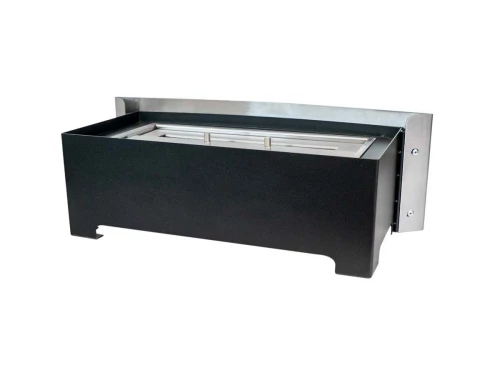 Freestanding bioethanol burner in steel